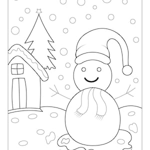 Christmas Dot-dot Coloring Worksheets - Etsy