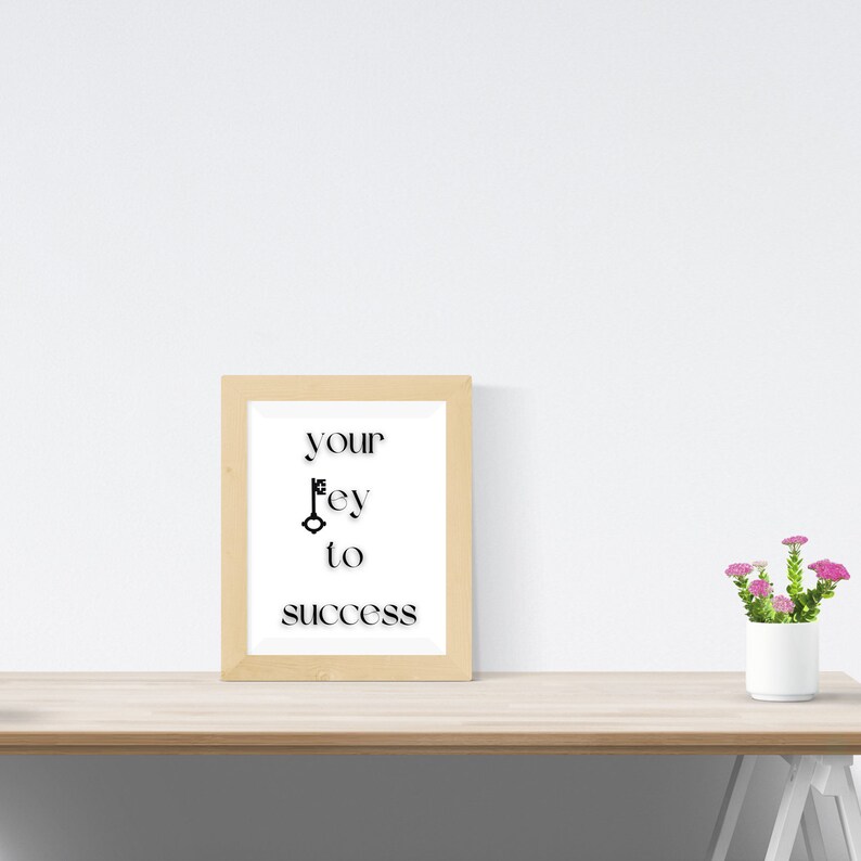 Your Key to Success Wall Art - Etsy