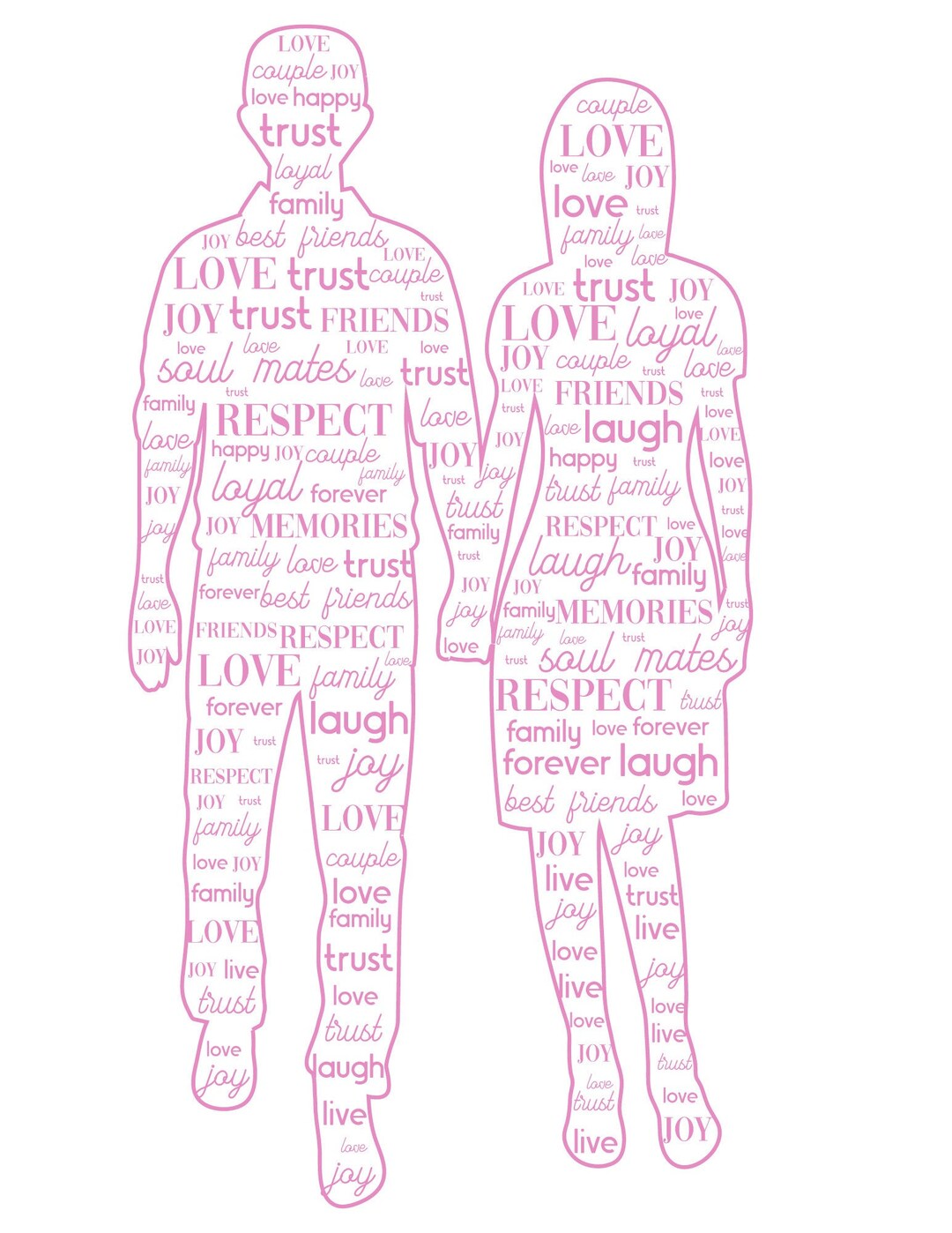 Couple Word Art - Etsy