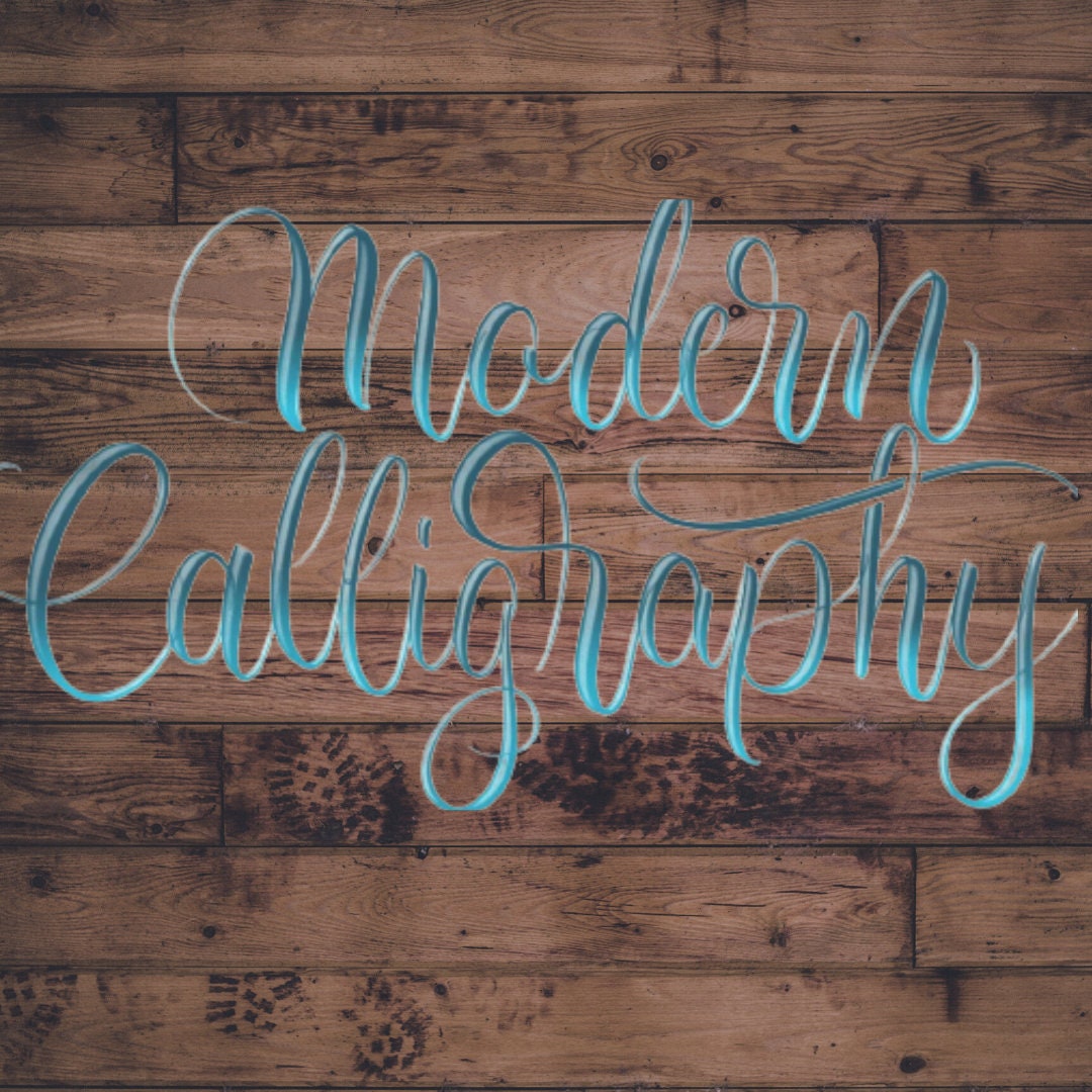 Modern Calligraphy Alphabet - Etsy