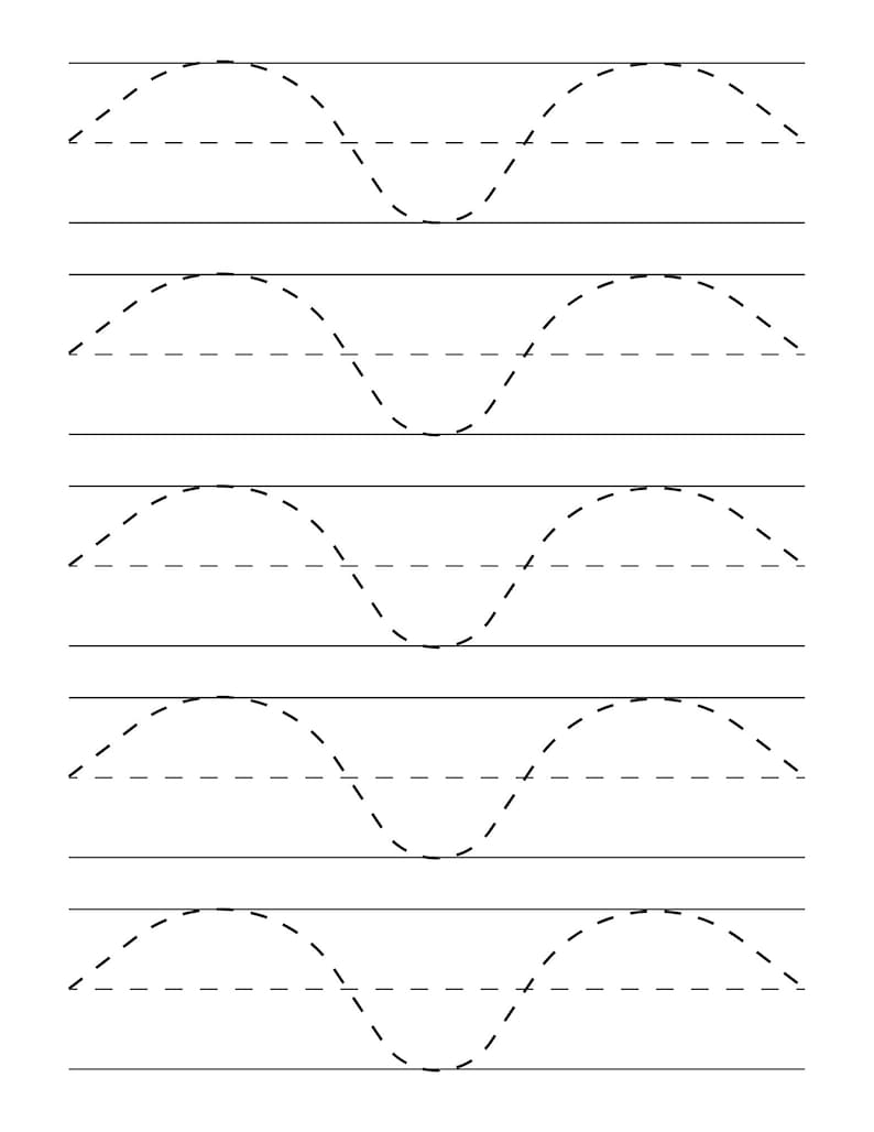 Tracing Lines Shapes for Kids - Etsy