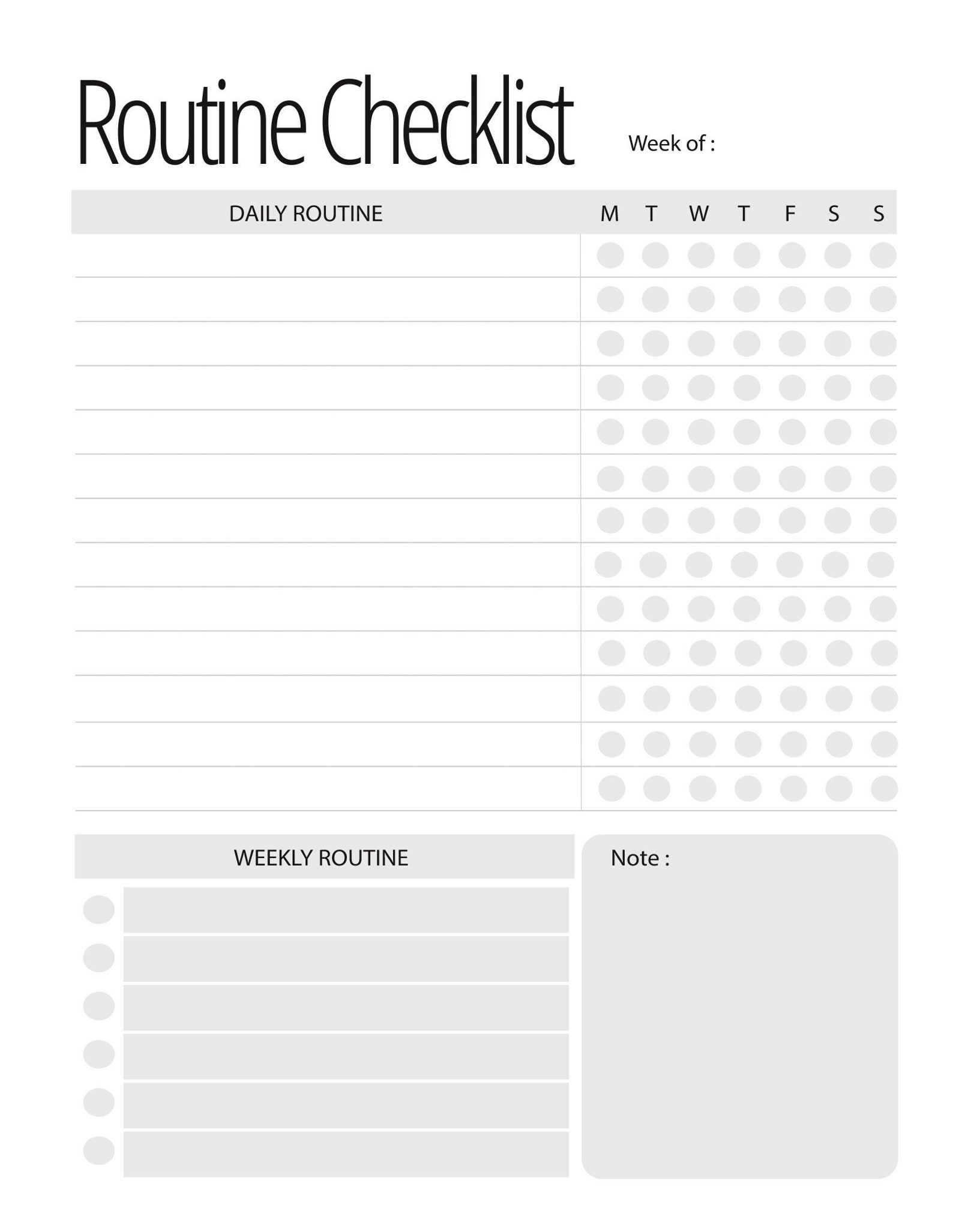 Daily Routine Check List - Etsy