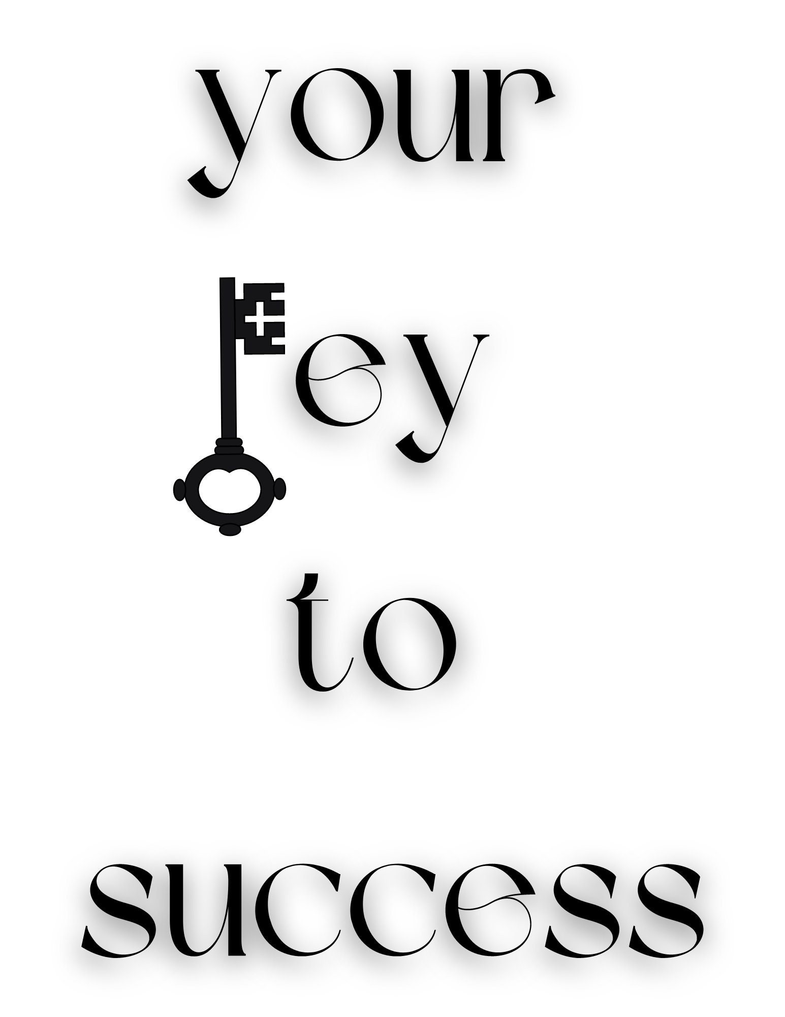 Your Key to Success Wall Art - Etsy