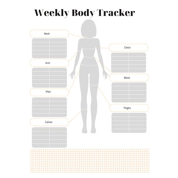 Weekly Body Fat Tracker - Etsy