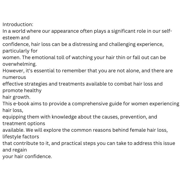 Guide To Preventing Hair Loss In Women Etsy
