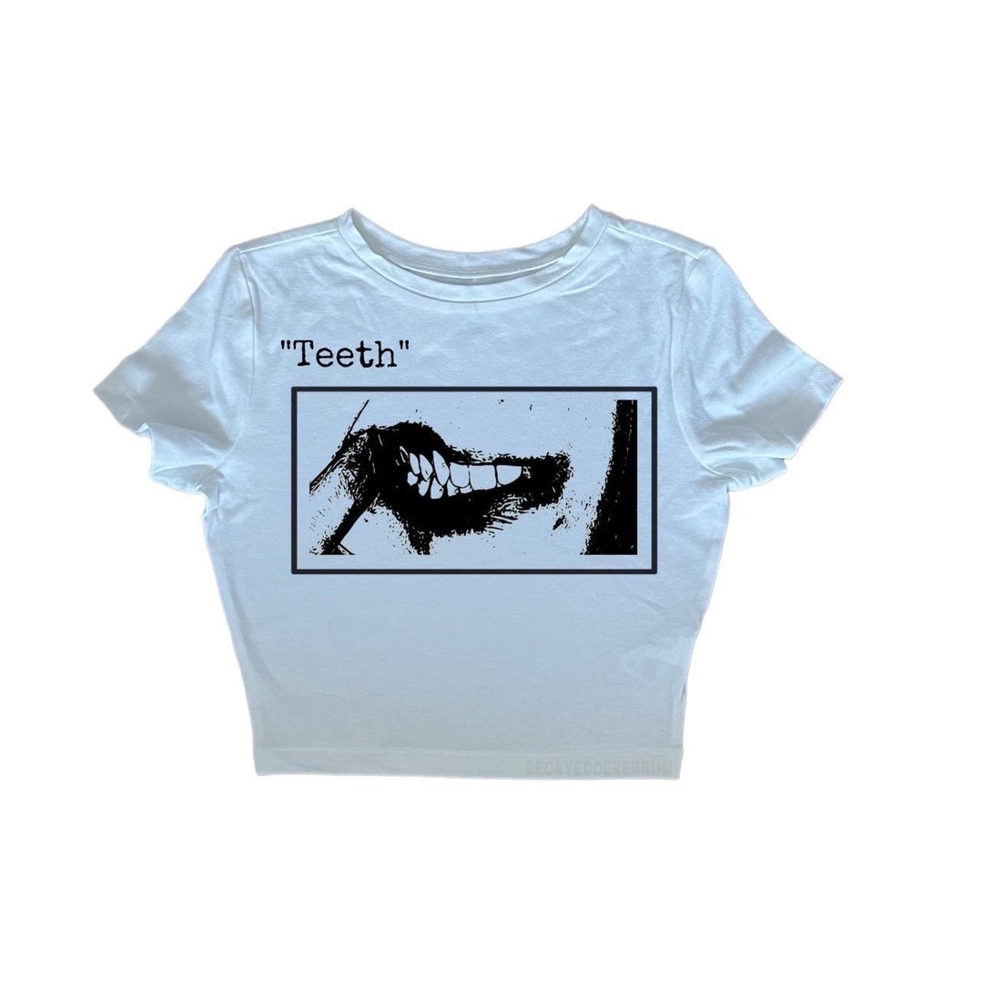 Teeth Baby Tee. (women’s Tight Fitting Crop Top) - Etsy
