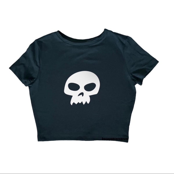 Skull Crop Top - Etsy