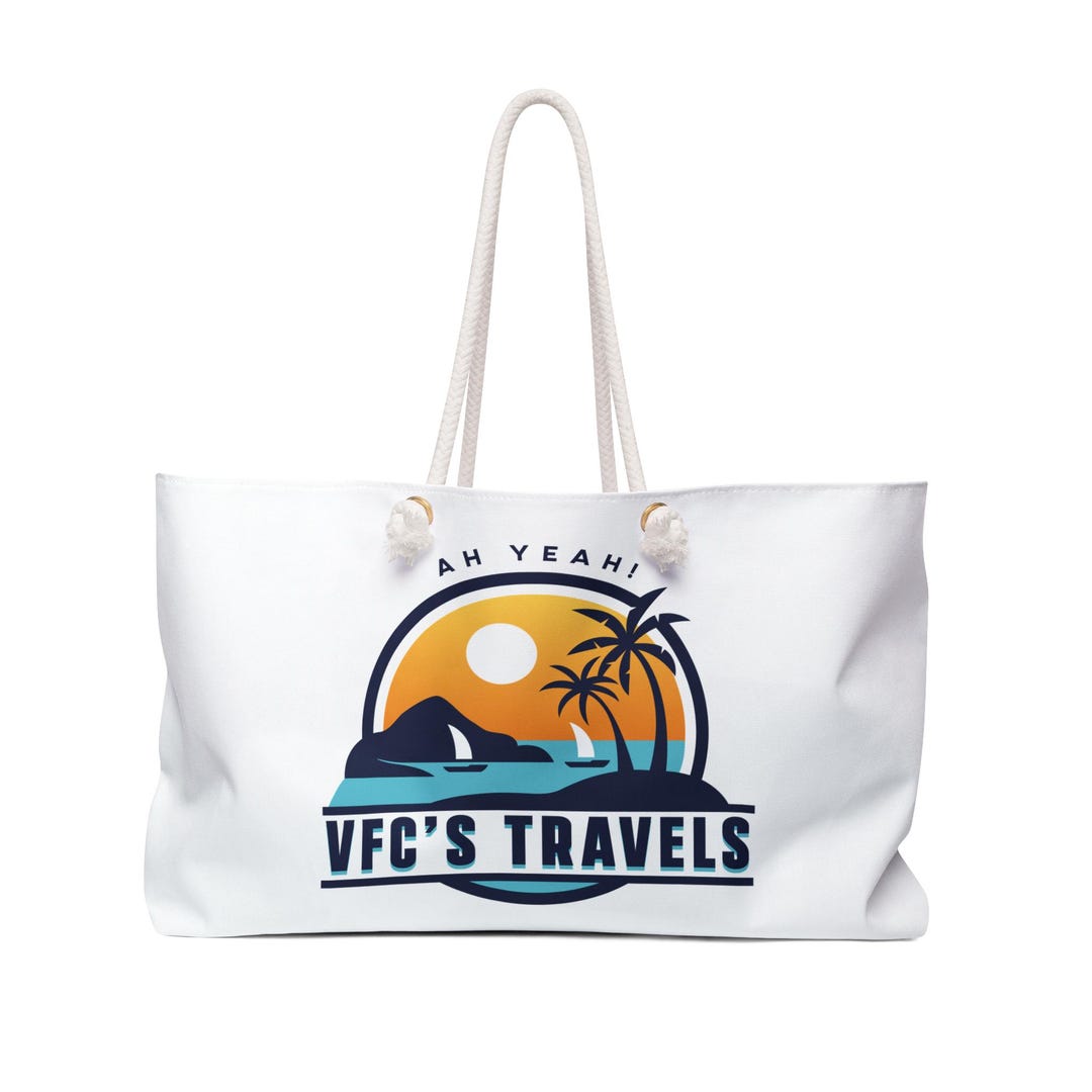 Vfc's Travels Beach Bag - Perfect for Travel, Vacations, Gifts, Ah Yeah ...