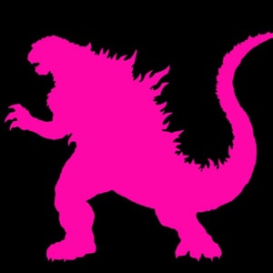 Godzilla Vinyl Decal, Iron-on, Vinyl Decals Permanent, Removable ...