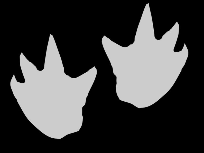 Godzilla Foot Prints Vinyl Decal Iron-on Dinosaur Vinyl - Etsy