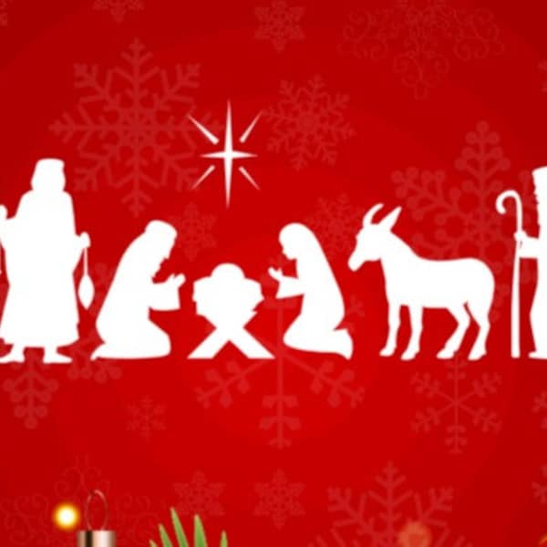 Nativity Scene Large Window Cling - Etsy