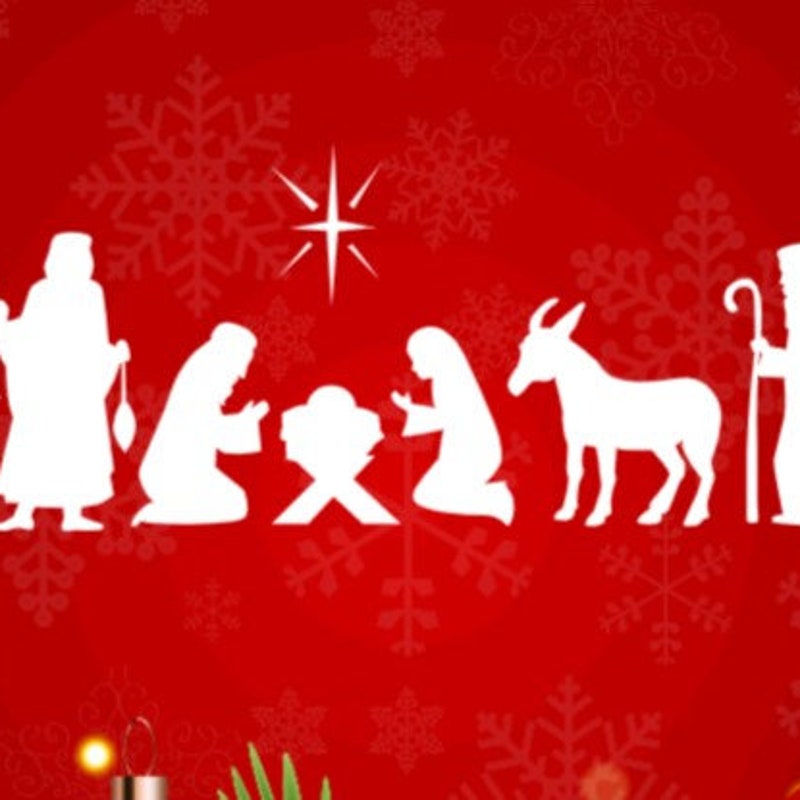 Nativity Scene Large Window Cling - Etsy