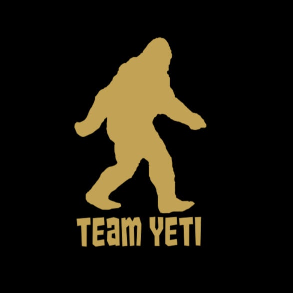 Team Yeti Vinyl Decal, Sasquatch Decal, Permanent/removable or Ironon ...