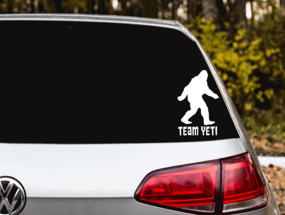 Team Yeti Vinyl Decal, Sasquatch Decal, Permanent/removable or Ironon ...