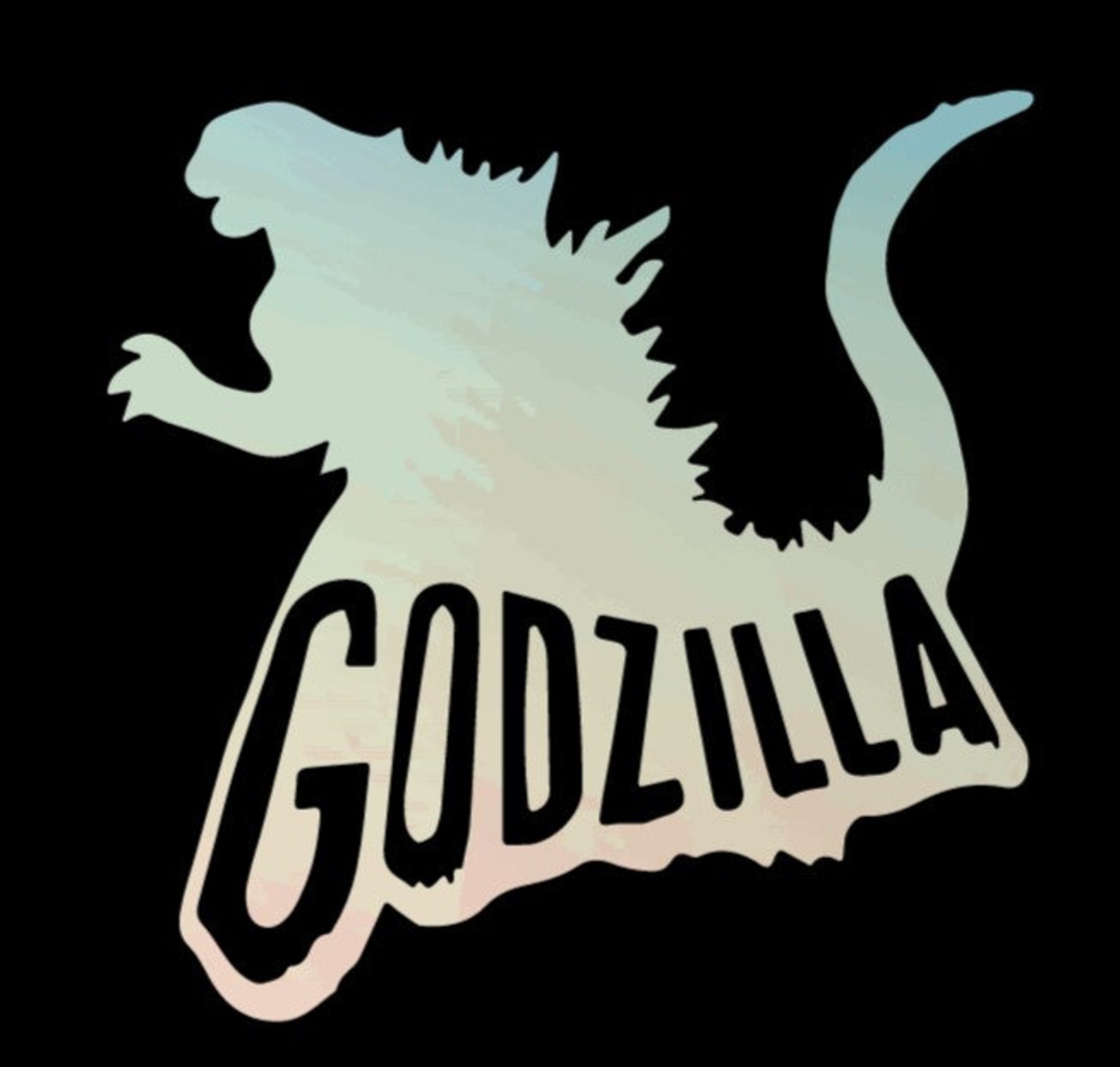 Godzilla Vinyl Decal Permanent/removable Vinyl Iron-on - Etsy