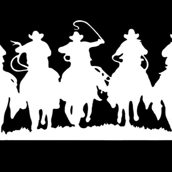 Cowboy Wall Decal - Etsy