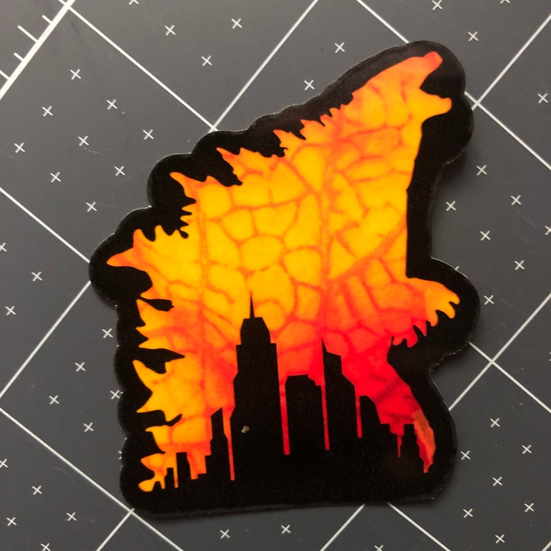 Godzilla Stickers Colour Waterproof UV Gloss/matte Vinyl - Etsy