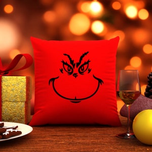 Cute Grinch Face Vinyl, Permanent/removable Decal, Holographic ,iron-on ...