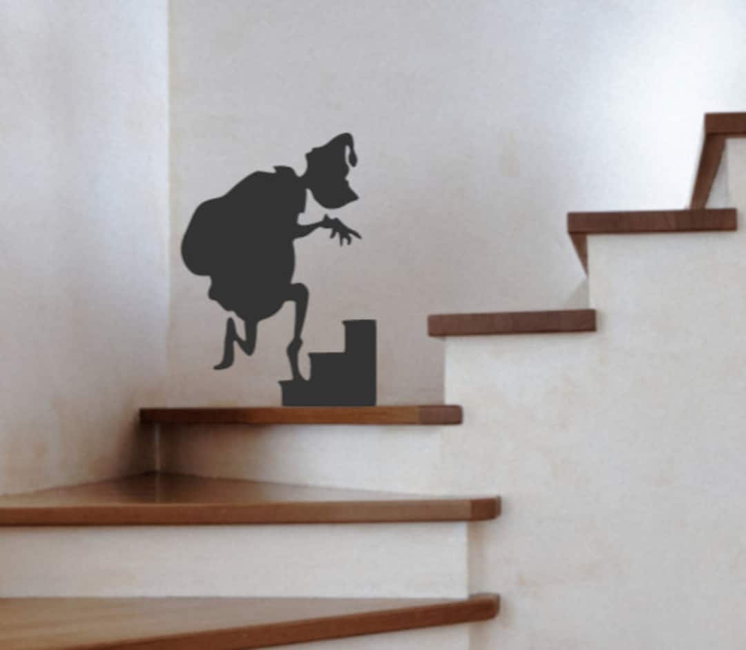 Grinch Creeping up Stairs Vinyl Decal, Removable, Permanent ,window ...