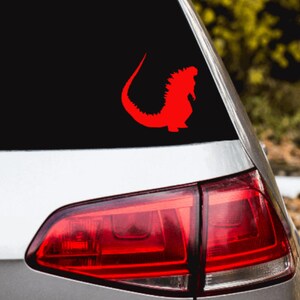 Godzilla Vinyl Decal, Single or Round Shape, Permanent, Removable ...