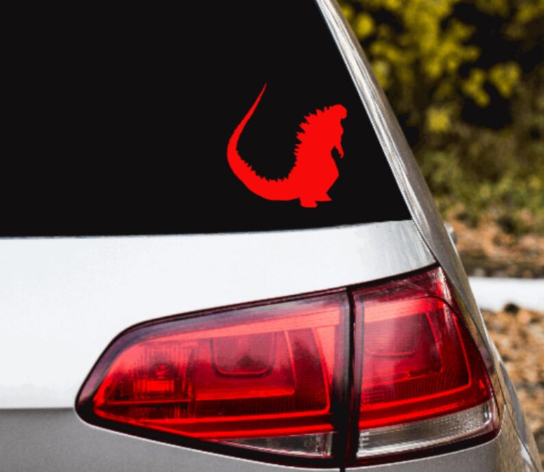 Godzilla Vinyl Decal Single or Round Shape Permanent - Etsy