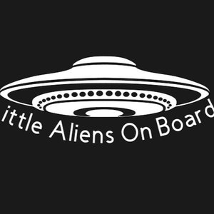 Little Aliens on Board Vinyl Decal Aliens Sticker Adhesive Vinyl for ...