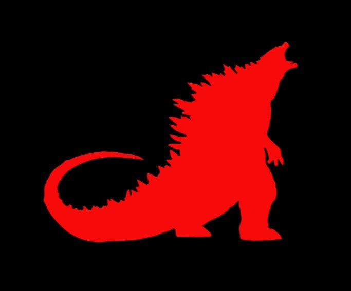 Godzilla Full Size Vinyl Decal Multi Colours Kaiju Car - Etsy