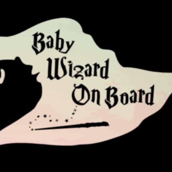 Baby Wizard on Board - Etsy