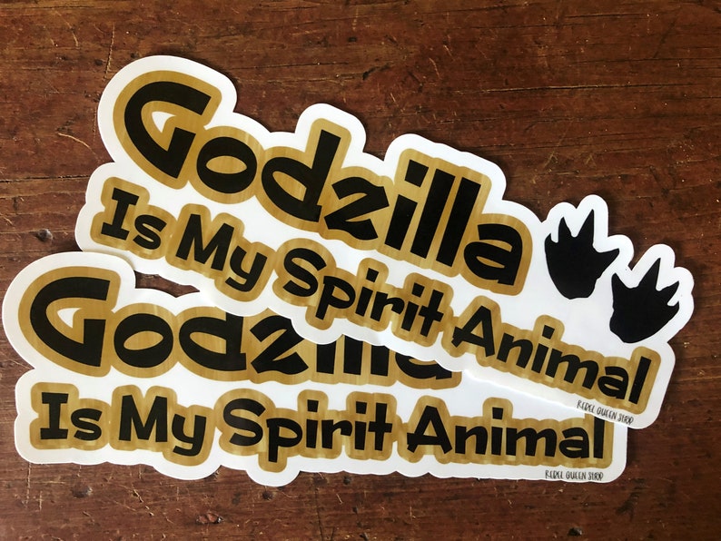 Godzilla is My Spirit Animal Colour Waterproof UV Bumper - Etsy