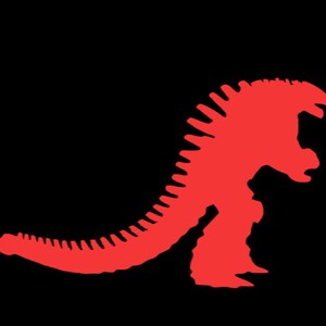 Godzilla, Mechagodzilla, Vinyl Decal, Permanent/removable, Holographic ...