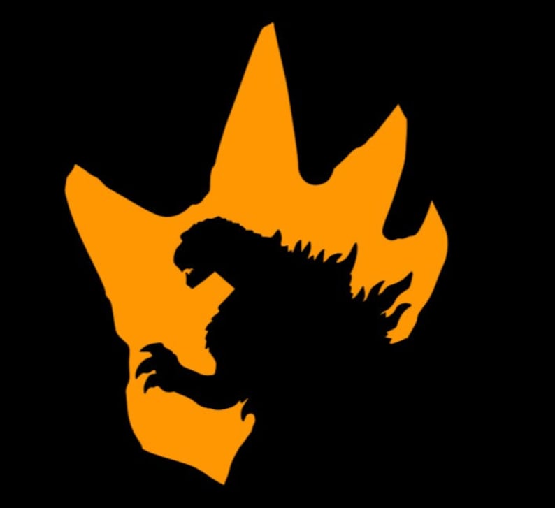 Godzilla Walks Vinyl Decal Iron-on Window Cling Multi - Etsy