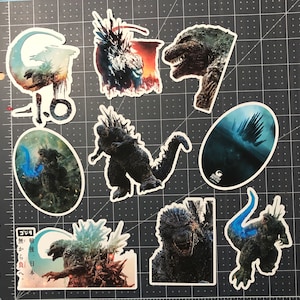 Godzilla Minus One Movie, Godzilla -1, Waterproof/uv Stickers Multi ...