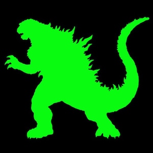 Godzilla Vinyl Decal, Iron-on, Vinyl Decals Permanent, Removable ...