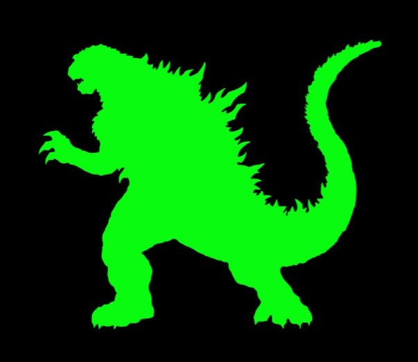 Godzilla Vinyl Decal Iron-on Vinyl Decals Permanent - Etsy UK