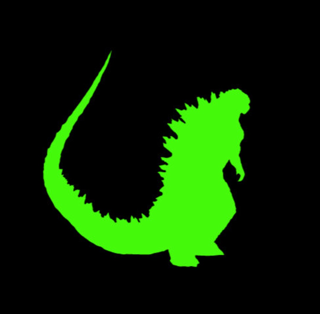 Godzilla Vinyl Decal, Single or Round Shape, Permanent, Removable ...