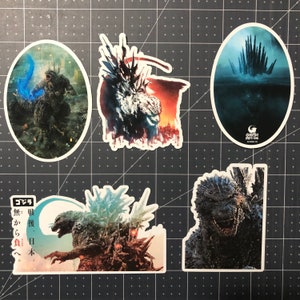 Godzilla Minus One Movie, Godzilla -1, Waterproof/uv Stickers Multi ...