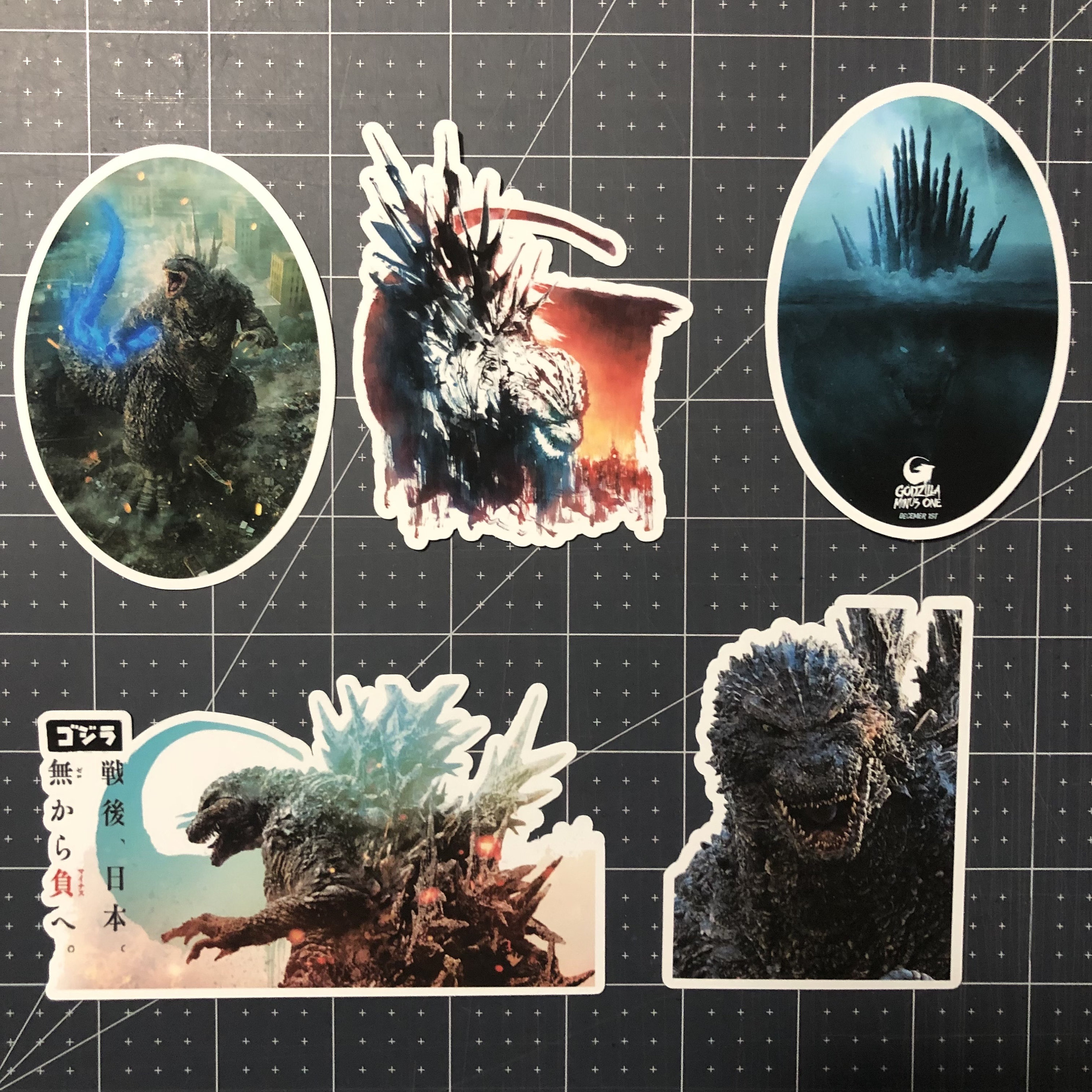 Godzilla Minus One Movie, Godzilla -1, Waterproof/uv Stickers Multi ...