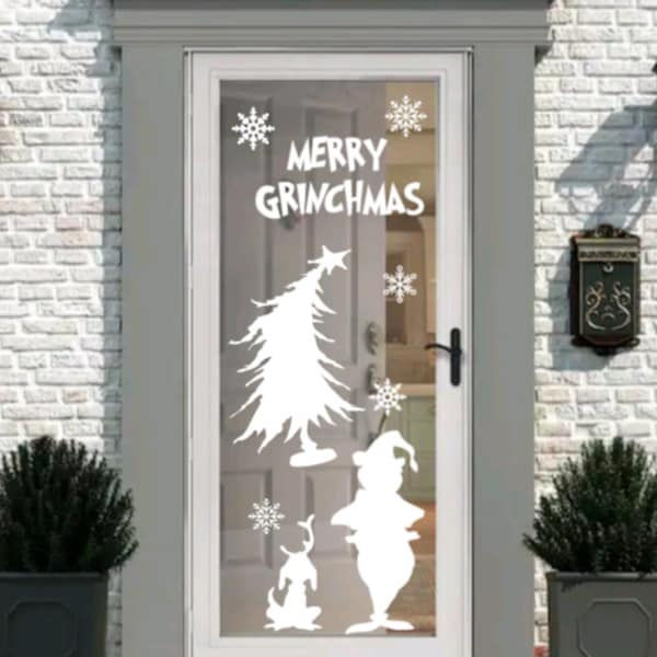 Large Grinch Vinyl Decal - Etsy