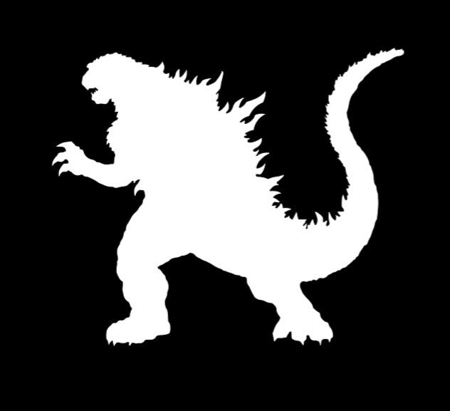 Godzilla Vinyl Decal Iron-on Vinyl Decals Permanent - Etsy UK