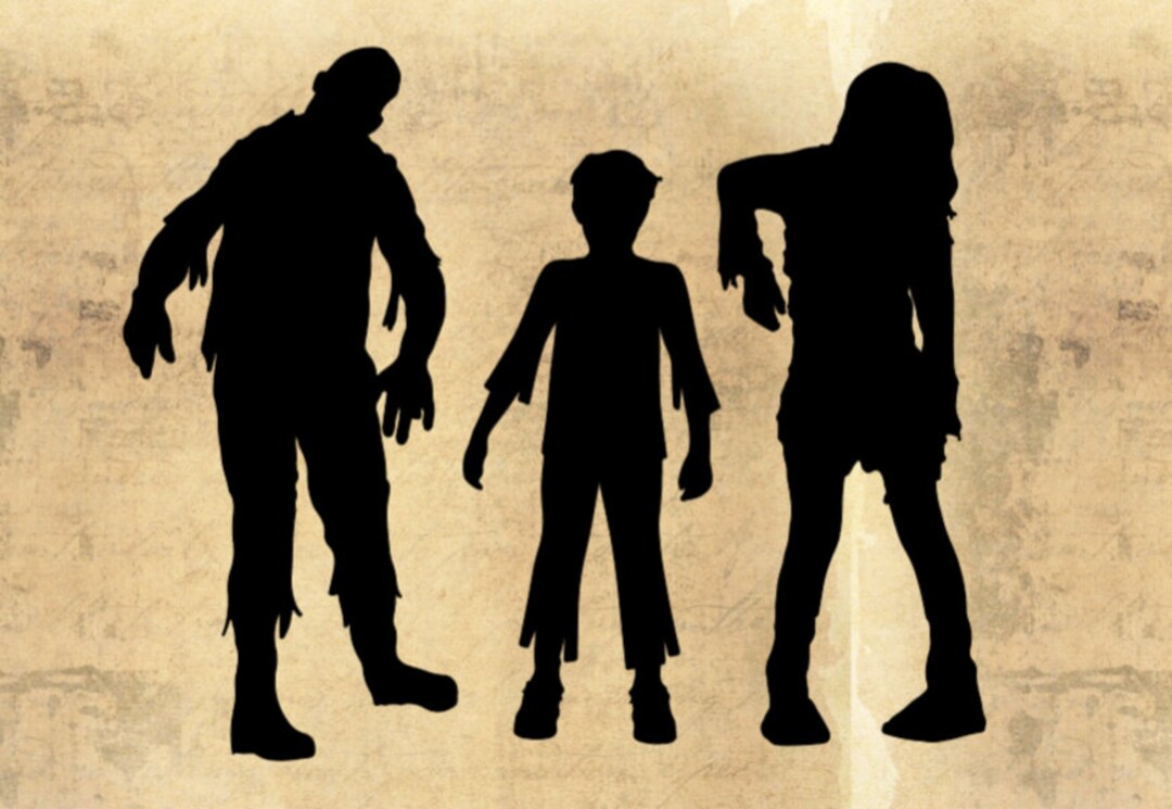 Zombie Window Clings, Vinyl, Zombie Clan, Halloween Zombie Mom, Man ...