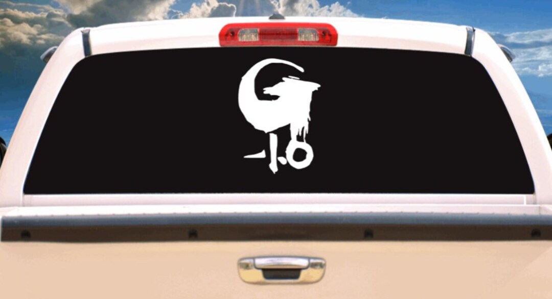 Godzilla Minus One, Godzilla -1, Simple Shape Decal, Permanent ...