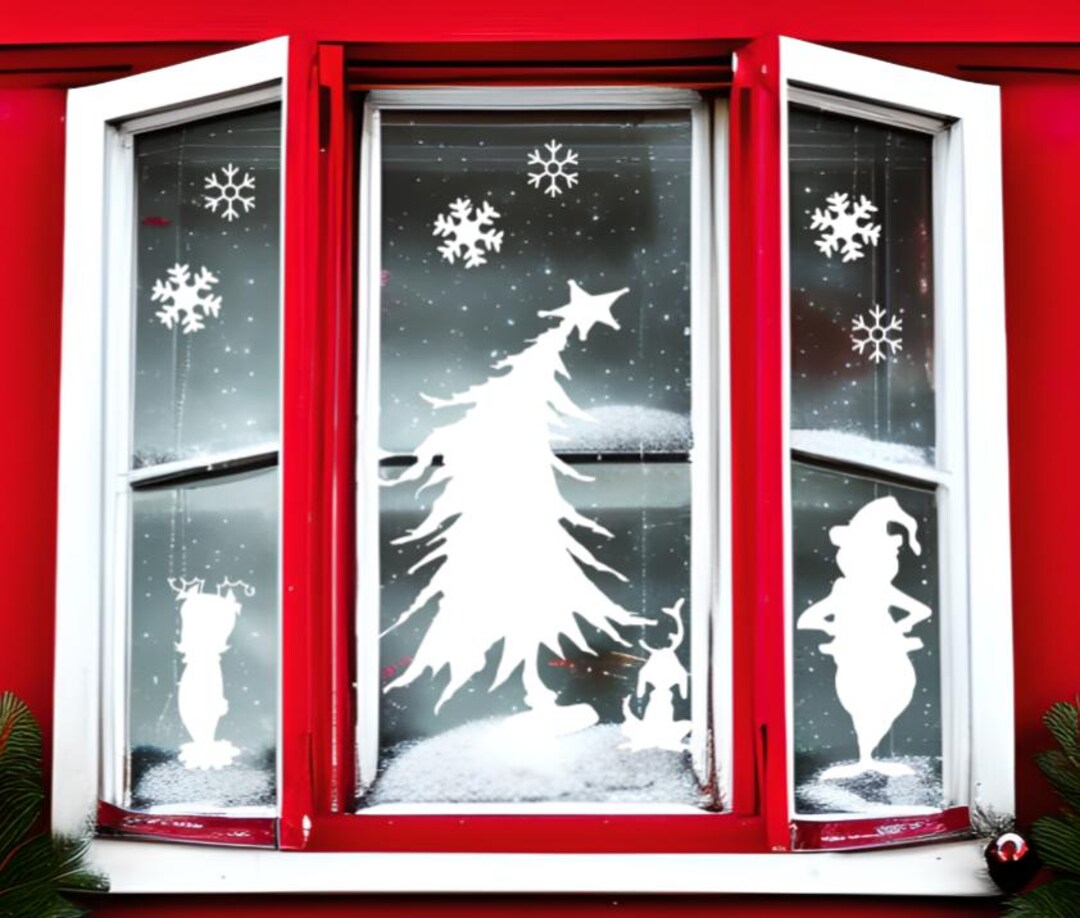 The Grinch That Stole Christmas Set, Cindy Lou, Max , Tree & Snowflakes ...