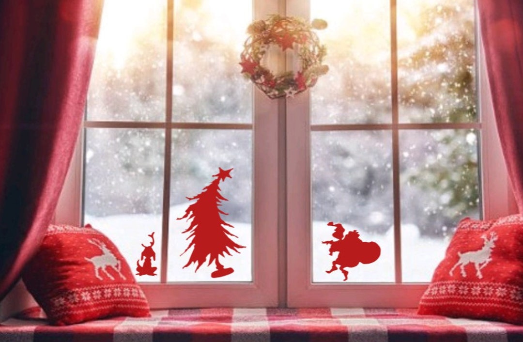 Grinch Who Stole Christmas Vinyl Decal, Removable, Permanent or Window ...