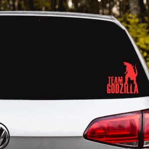 Godzilla - Team Godzilla - Vinyl Decal, Iron-on, Multi Colours Kaiju ...