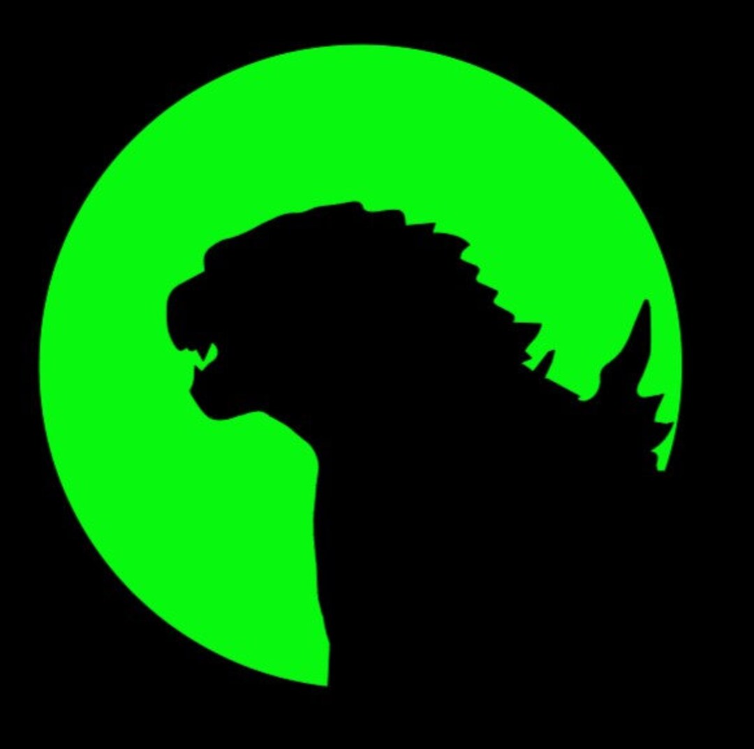 Godzilla Growls ! Vinyl Decal, Heat Transfer, Iron-on, Multi Colours ...
