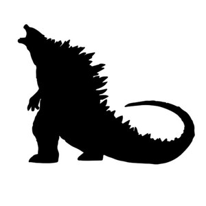 Godzilla ! Full Size Vinyl Decal Multi Colours Kaiju Car, Truck, Window ...