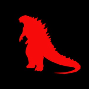 Godzilla Vinyl Decal, Permanent, Removable, Holographic, Iron-on, Kaiju ...