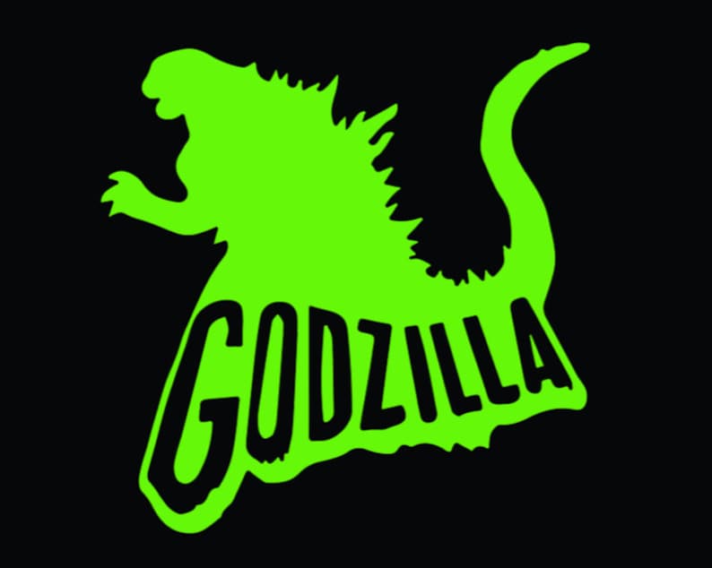 Godzilla Vinyl Decal Permanent/removable Vinyl Iron-on - Etsy