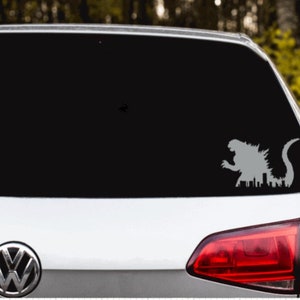 Godzilla Takes the City Vinyl Decal, Iron-on, Permanent, Removable ...