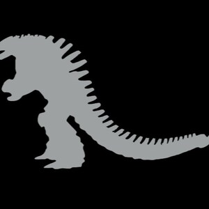 Godzilla, Mechagodzilla, Vinyl Decal, Permanent/removable, Holographic ...